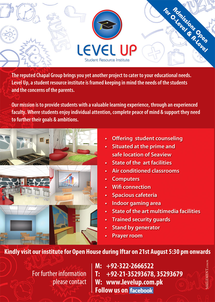 Level-Up Student Resource Institute in Karachi